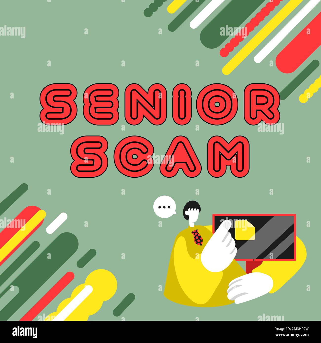 Text showing inspiration Senior Scam. Word for fraud schemes targeting ... Text showing inspiration Senior Scam. Word for fraud schemes targeting ...