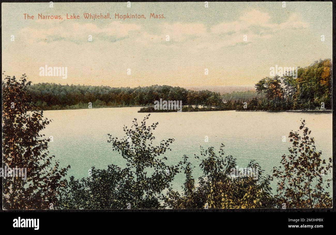 The Narrows Lake Whitehall Hopkinton Mass Lakes And Ponds Landscapes Representations