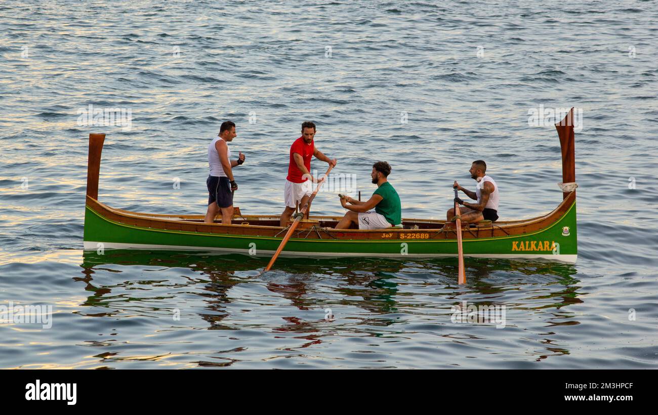 Kalkara rowers hi-res stock photography and images - Alamy