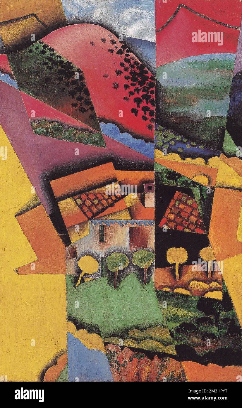 Juan Gris (1887–1927) Paysage à Céret, landscape at Ceret 1913 Stock ...