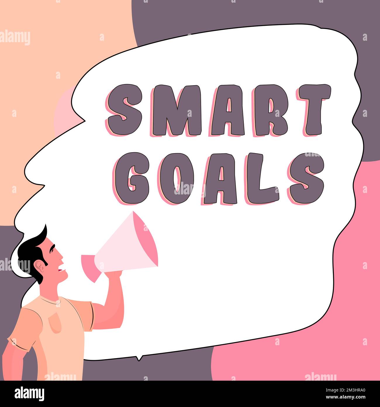 Conceptual display Smart Goals. Word Written on mnemonic used as a ...