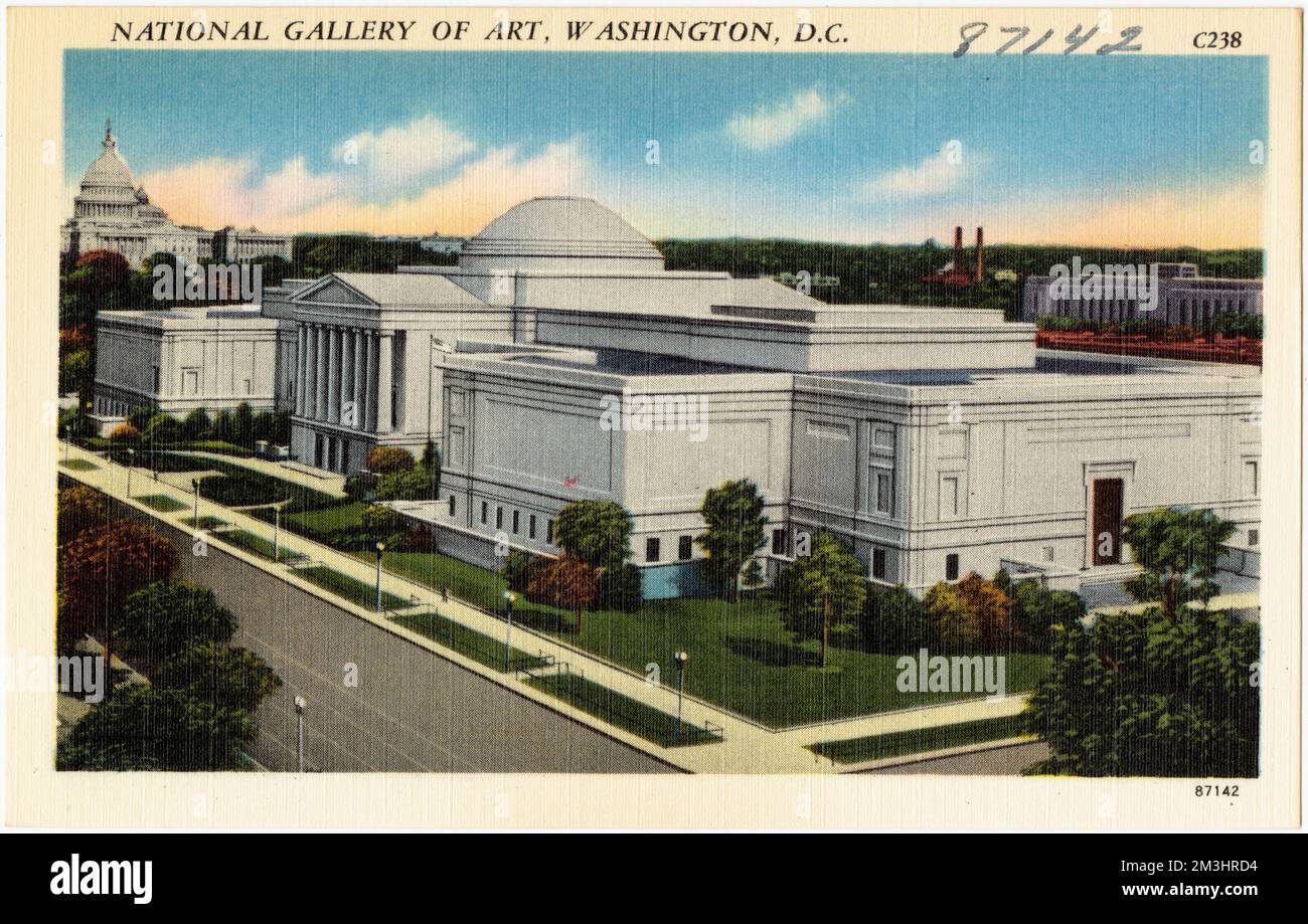 National Gallery of Art, Washington, D. C. , Galleries & museums, Tichnor Brothers Collection ...