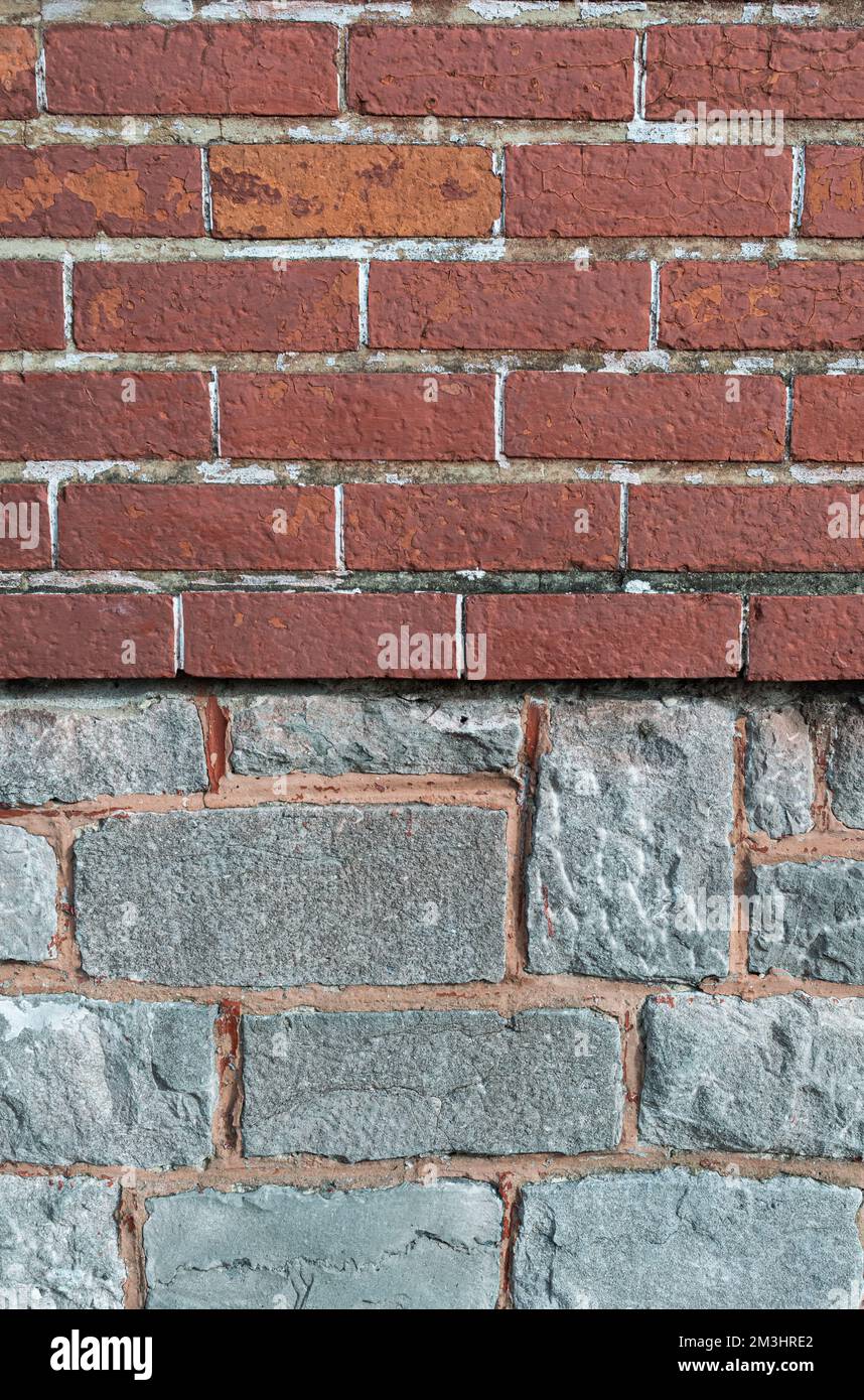 combination of masonry and brickwork in the construction of buildings ...