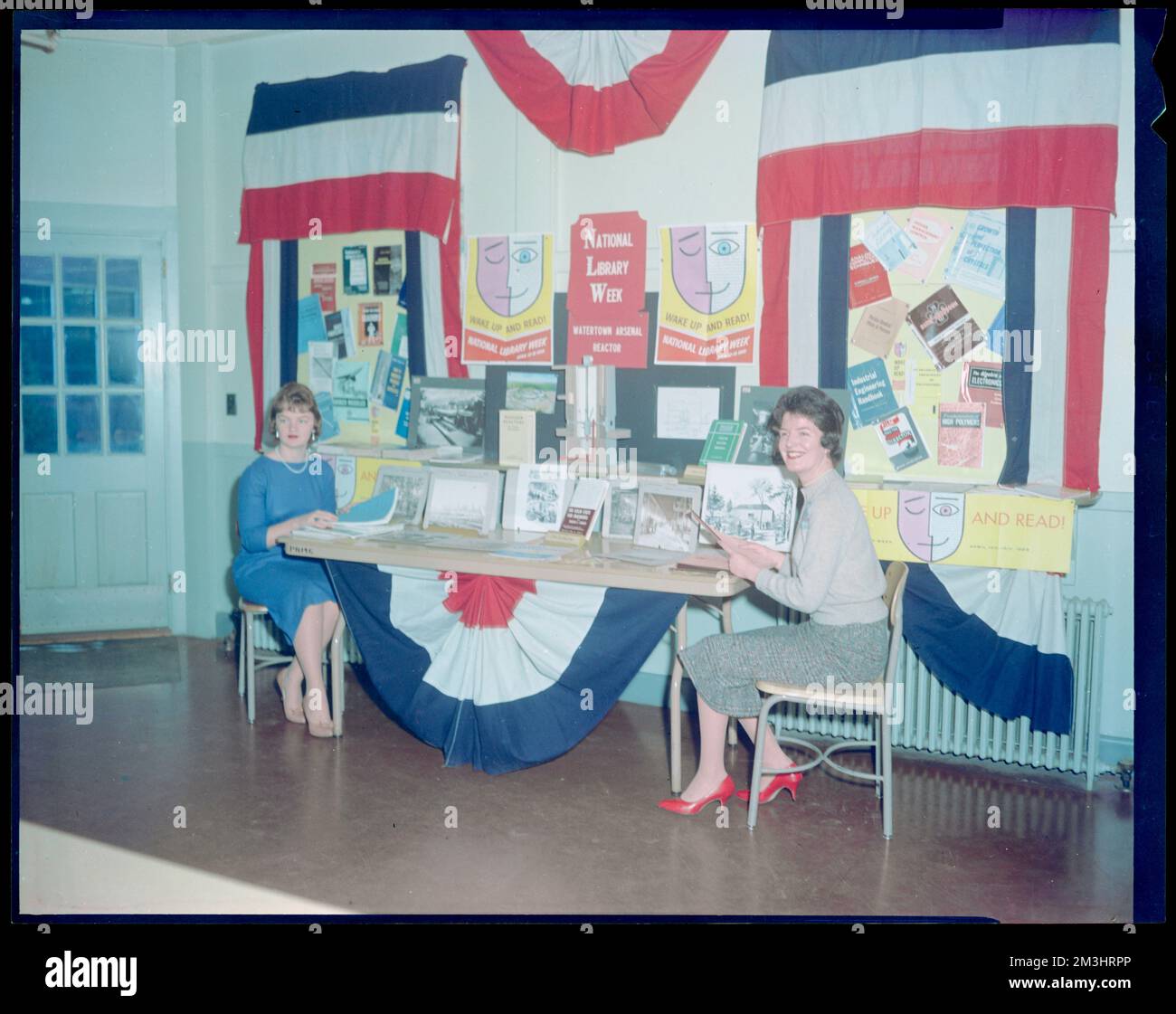 National Library Week , Armories, Ordnance industry, Exhibit booths ...