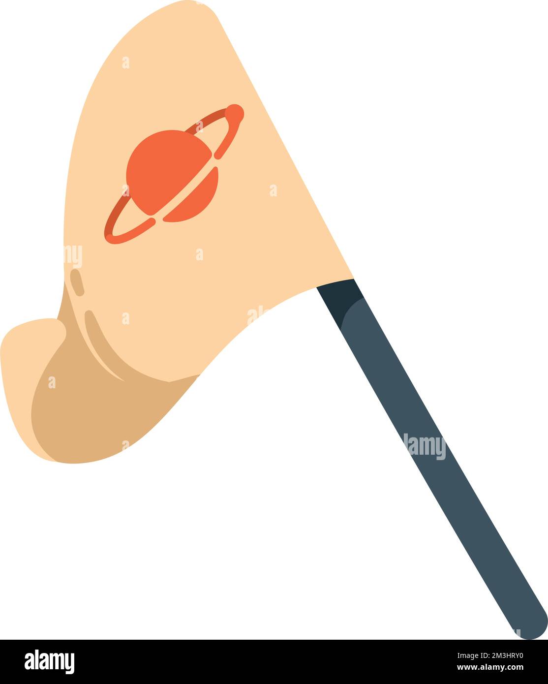 space outer flag waving Stock Vector Image & Art - Alamy