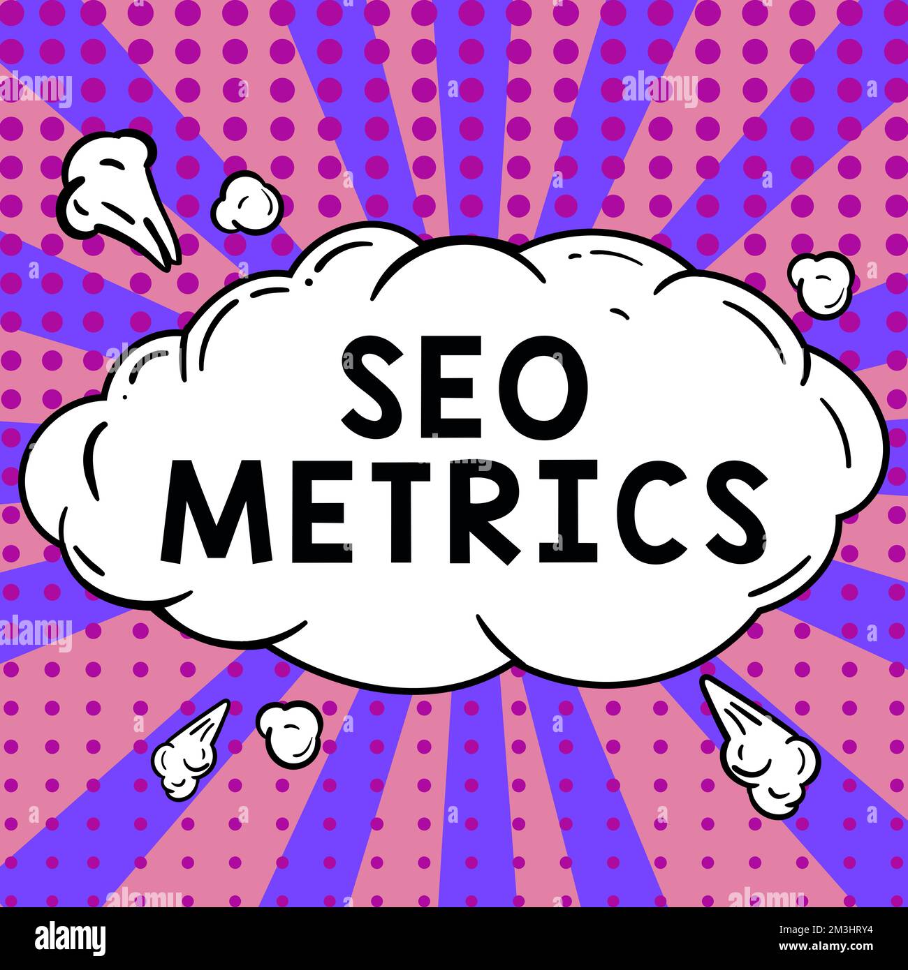 Text sign showing Seo Metrics. Word for measure the performance of ...