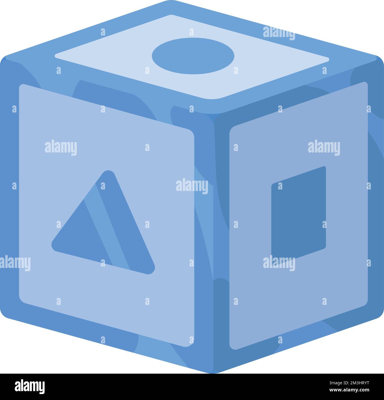 blue cube toy Stock Vector Image & Art - Alamy