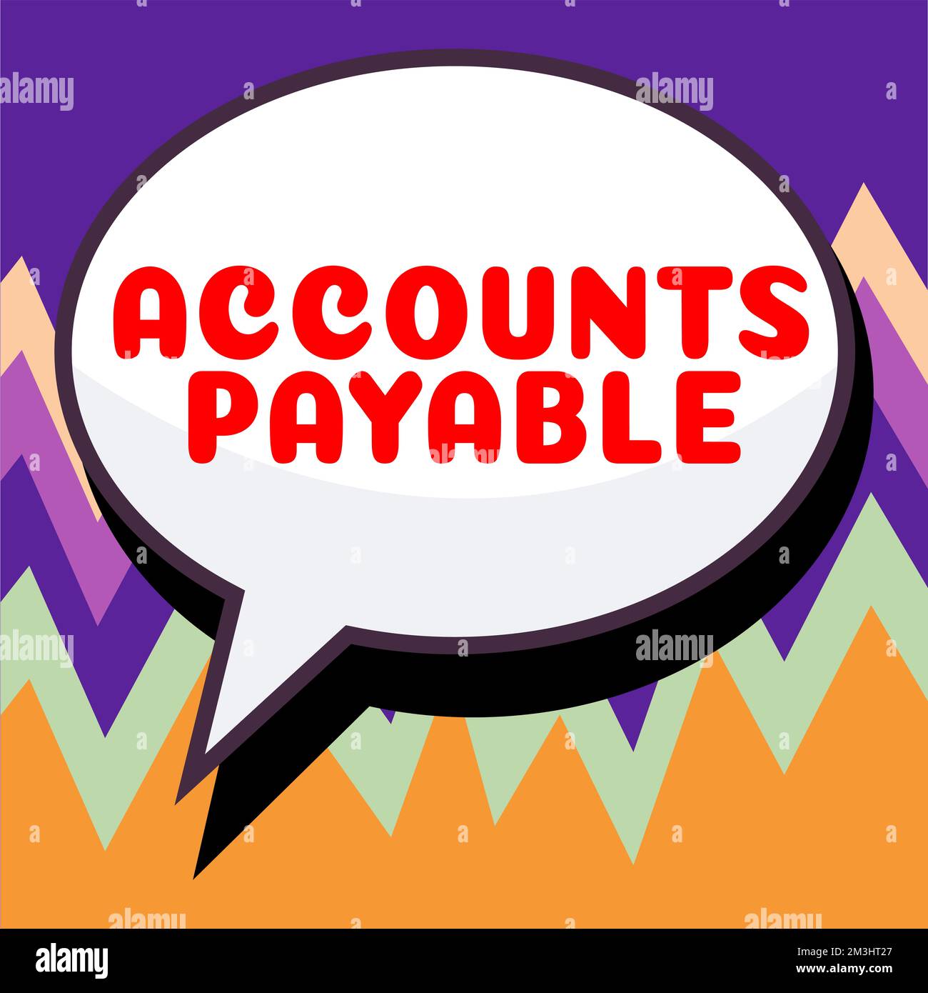 Writing displaying text Accounts Payable. Business concept money owed ...