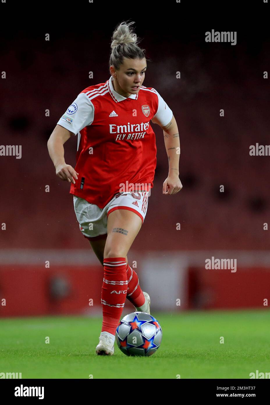 Arsenal’s Laura Wienroither in action during the UEFA Women's Champions ...