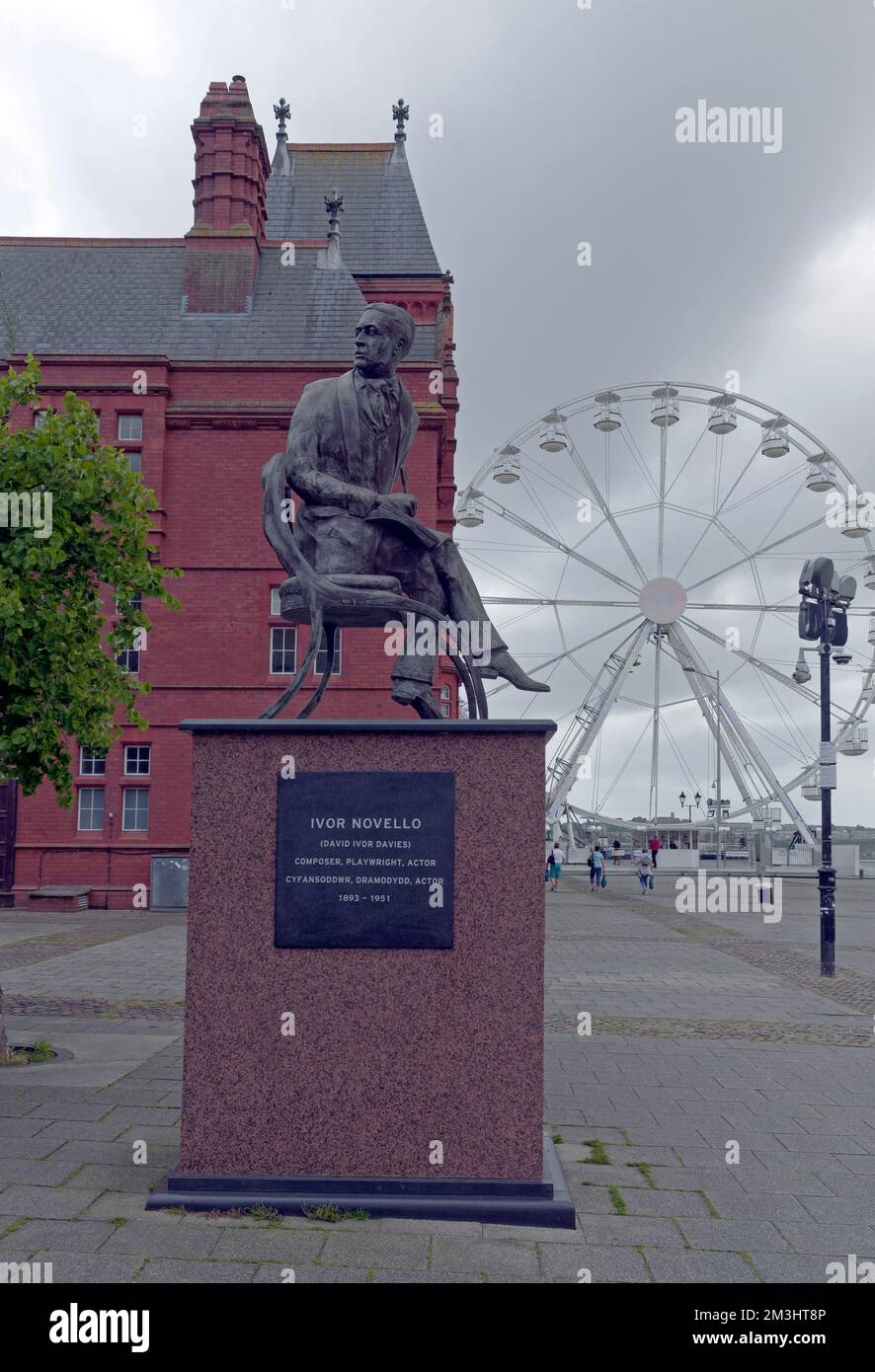 Ivor Novello (David Ivor Davies) statue by Peter Nicholas near the ...