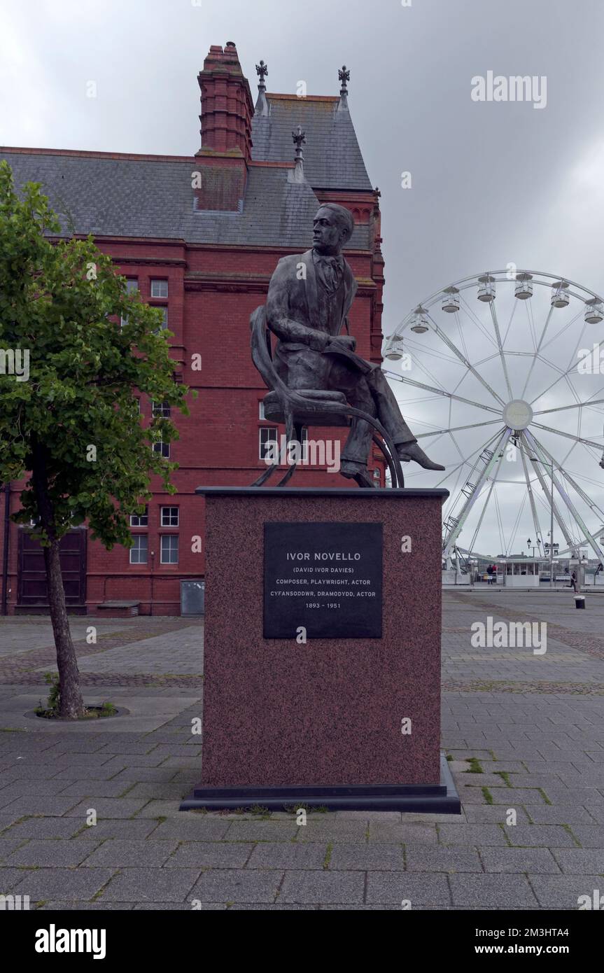 Ivor Novello (born David Ivor Davies) statue by Peter Nicholas with ...