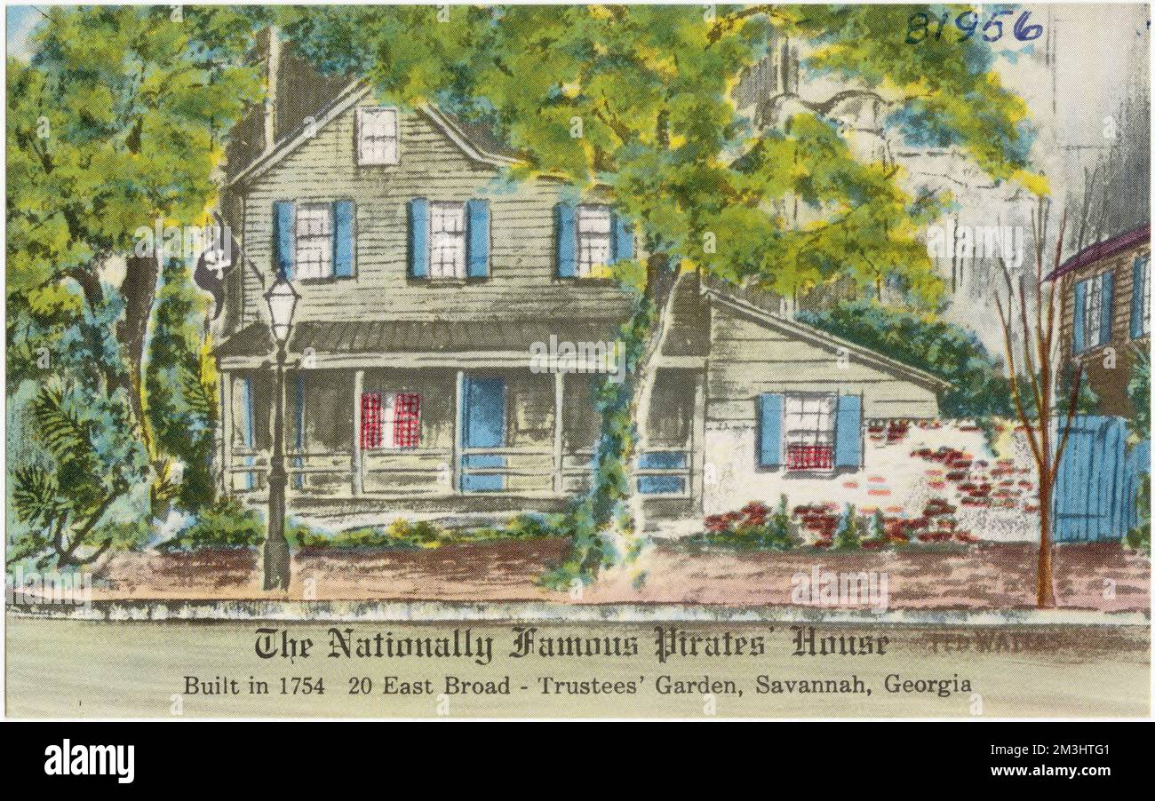 The nationally famous pirates' house, built in 1754, 20 East Broad ...
