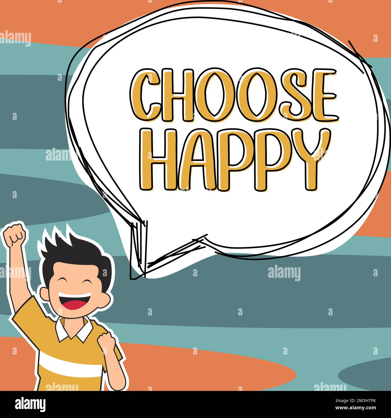 Conceptual caption Choose Happy. Conceptual photo ability to create ...