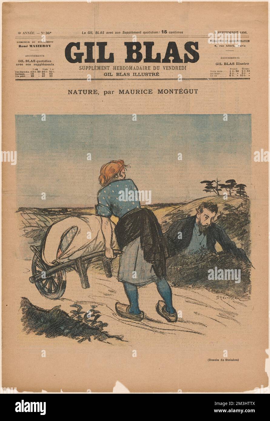 Nature , Wheelbarrows, Rural areas. Théophile Alexandre Steinlen (1859 ...