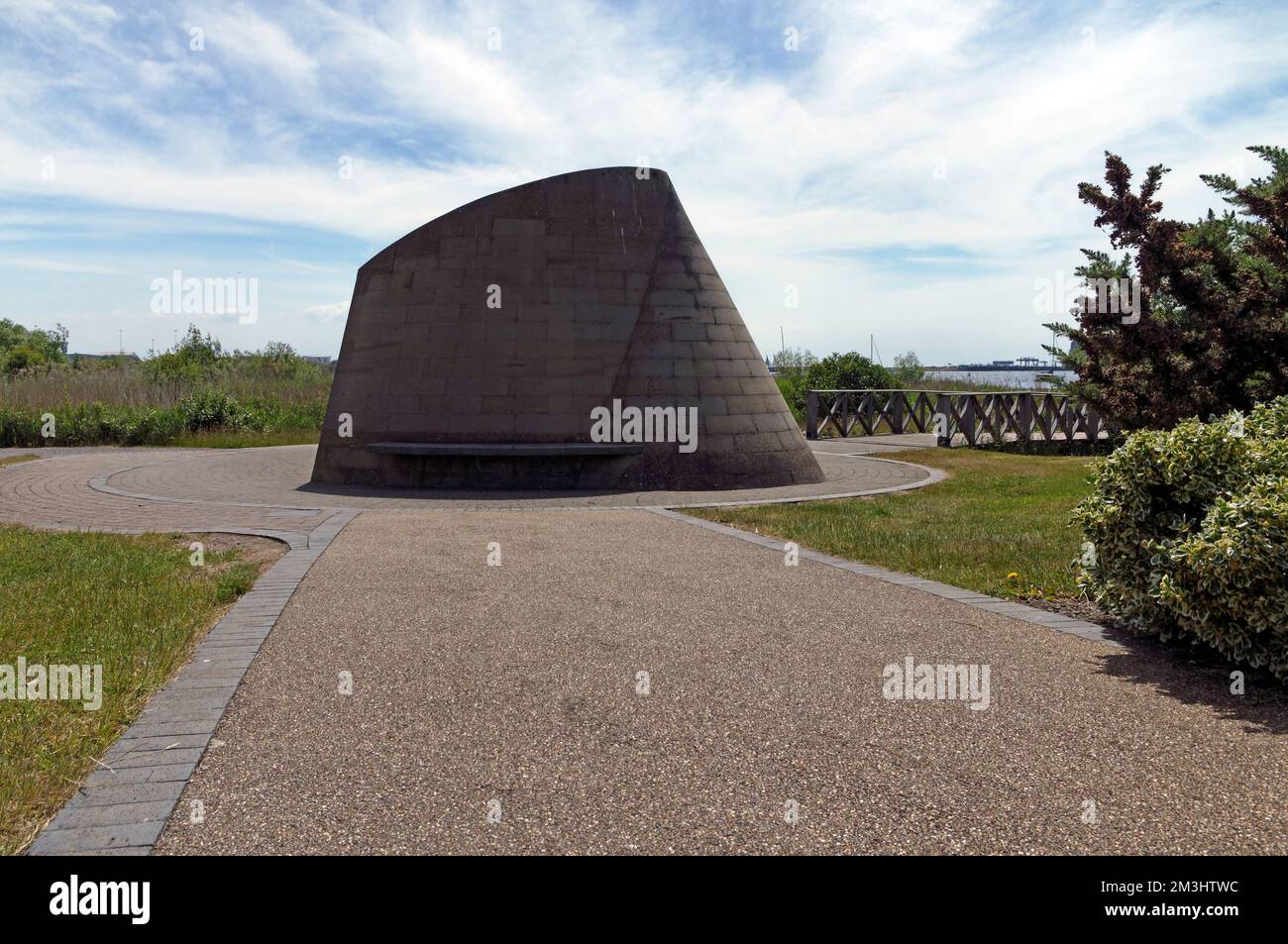 Cadair Idris sculpture / art installation. Cardiff Bay 2022 . Cader ...
