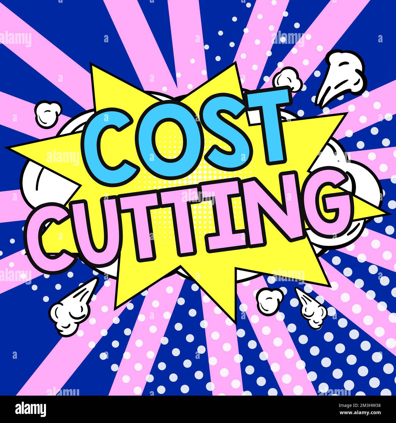 Text caption presenting Cost Cutting. Internet Concept Measures ...