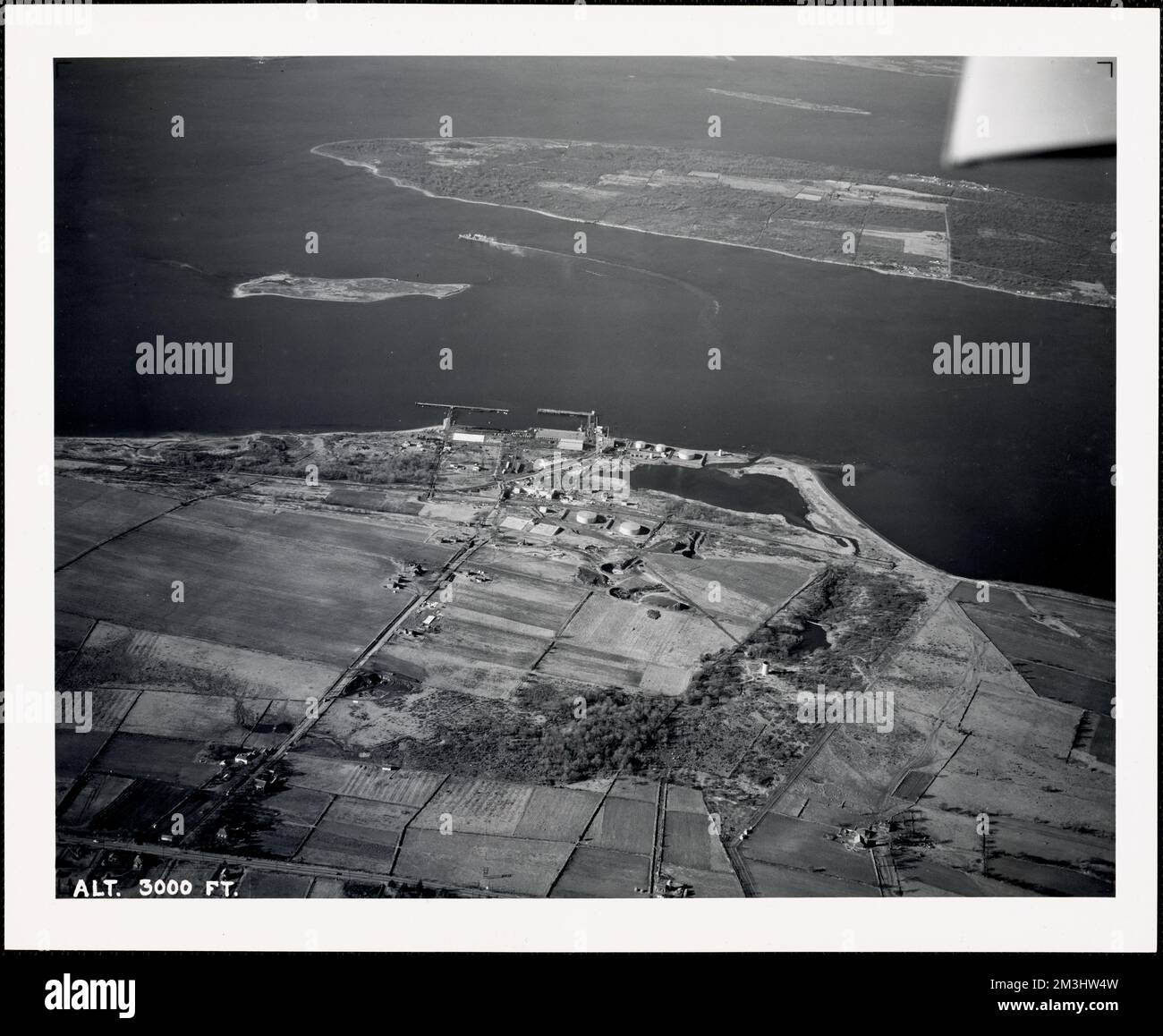 Naval Fuel Depot, Melville, RI-view from east 3000 ft , Military depots ...