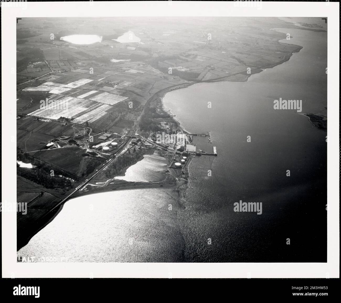 Naval Fuel Depot, Melville, RI-view from north 3000 ft , Military ...