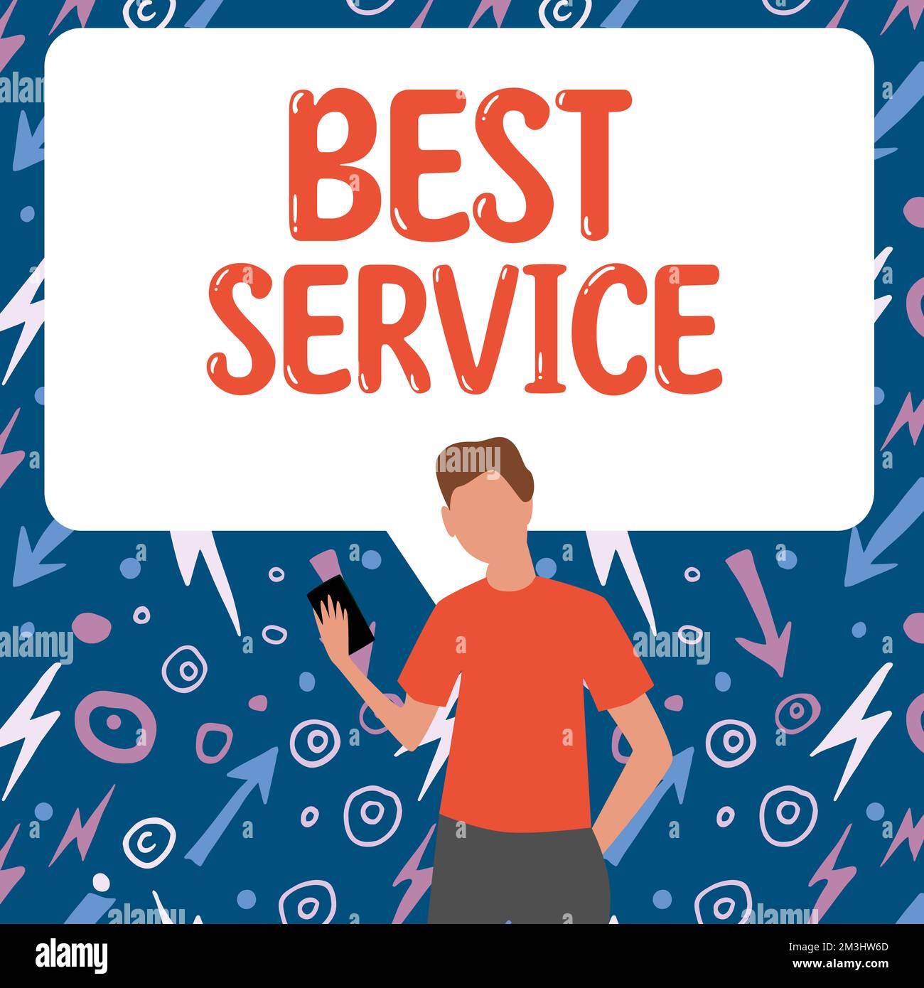 Writing displaying text Best Service. Concept meaning finest reviewed ...