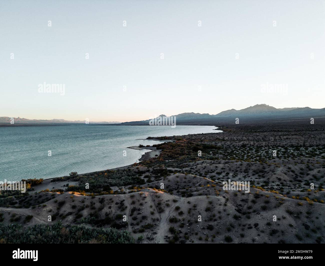 view of lake mohave in the lake mead national recreational area in ...