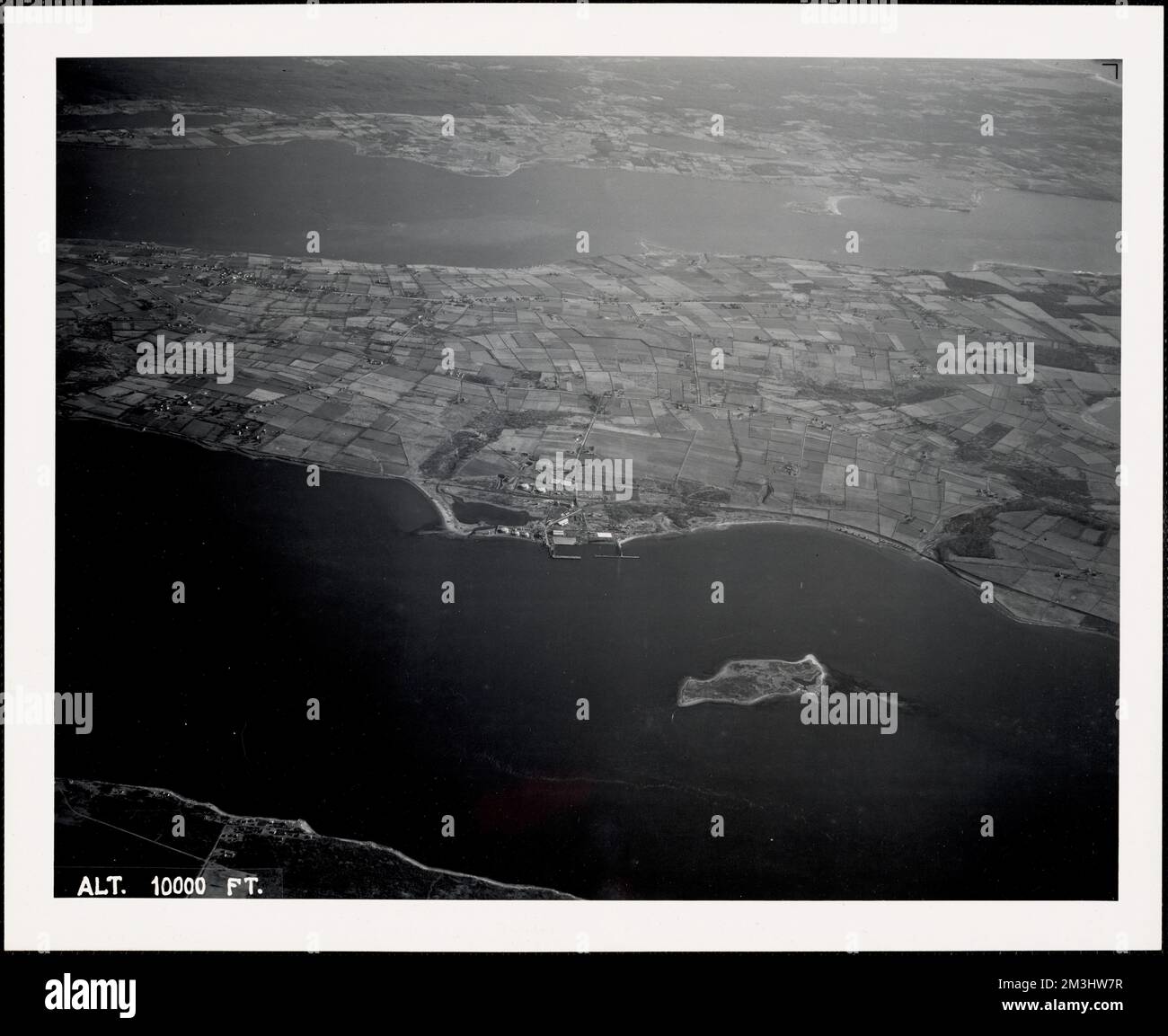 Naval Fuel Depot, Melville, RI-view from west 10000 ft , Military ...
