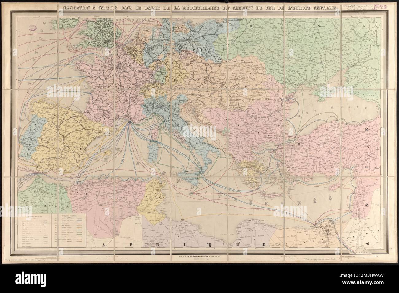 Navigation à vapeur dans le bassin de la Méditerranée et chemins de fer ...