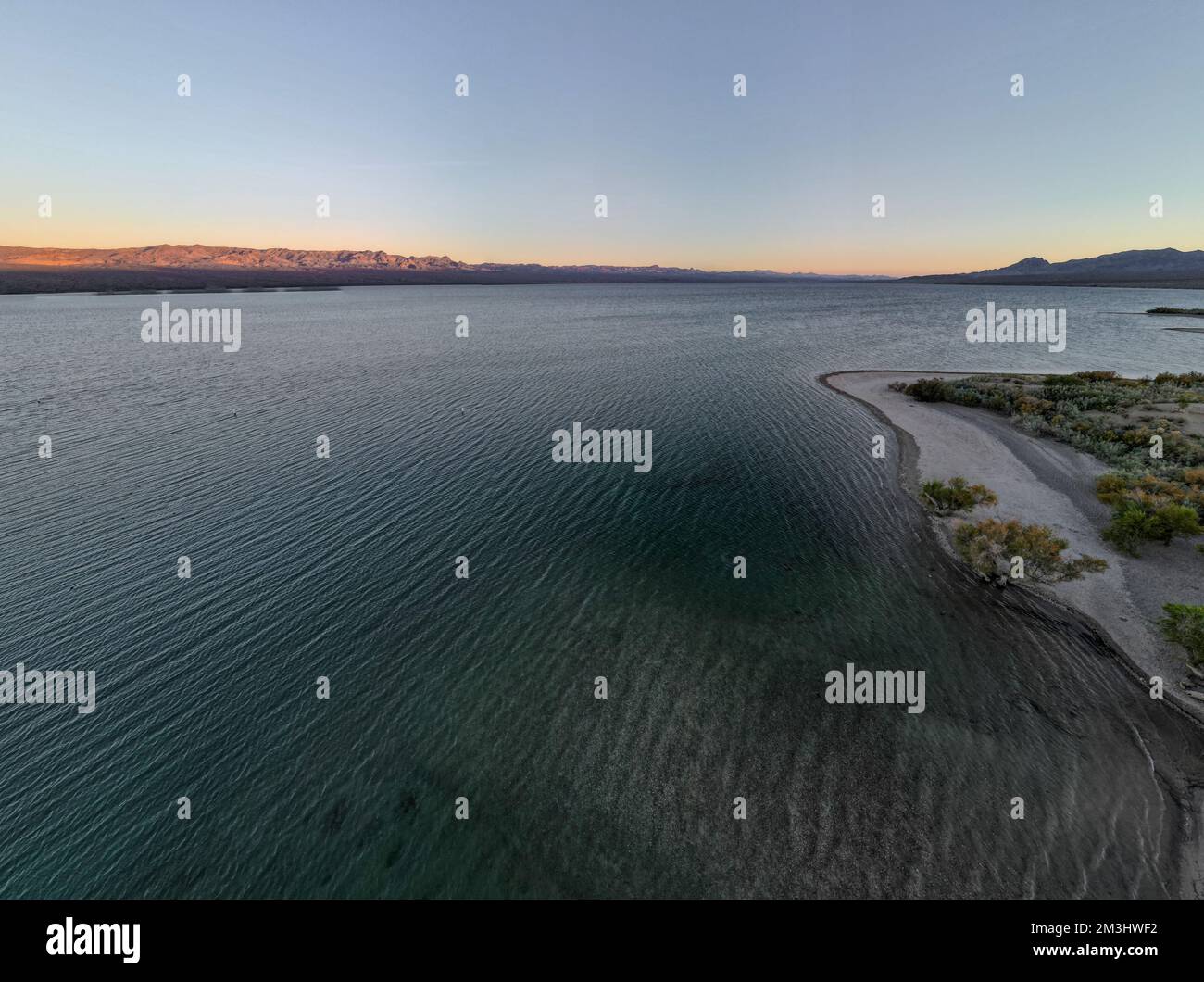 view of lake mohave in the lake mead national recreational area in ...