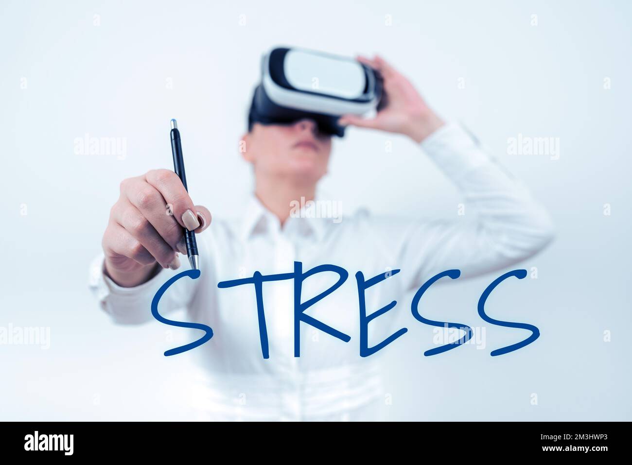 Handwriting text Stress, Business idea a physical chemical or emotional ...