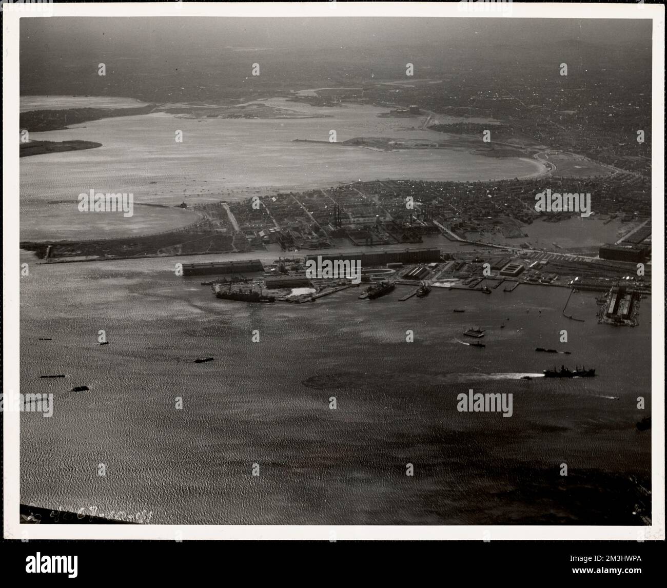 Navy Yard Annex, So. Boston, MA from North, 3000 feet , Naval yards ...