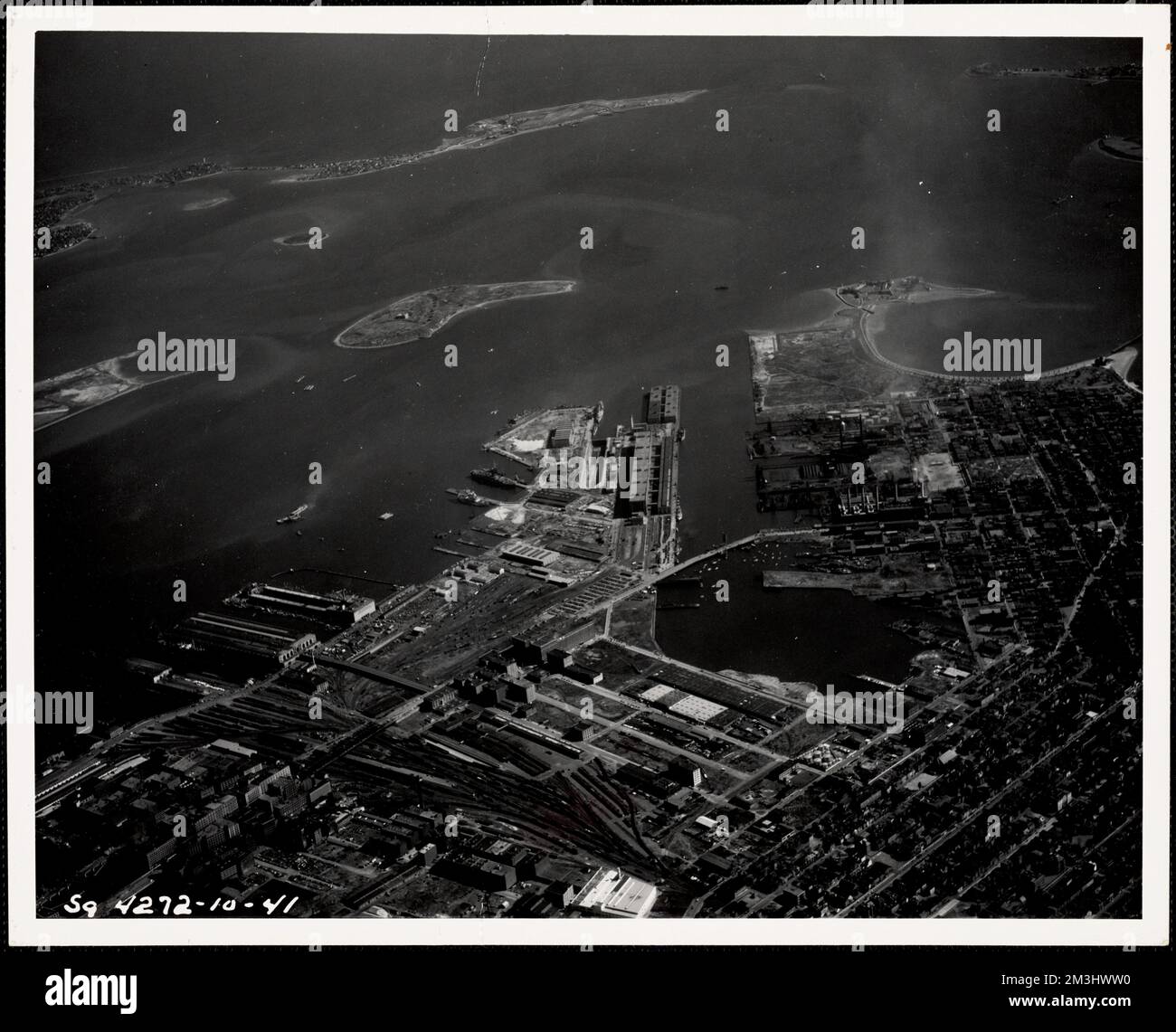 Navy Yard Annex, So. Boston, MA from West, 5000 feet , Naval yards ...