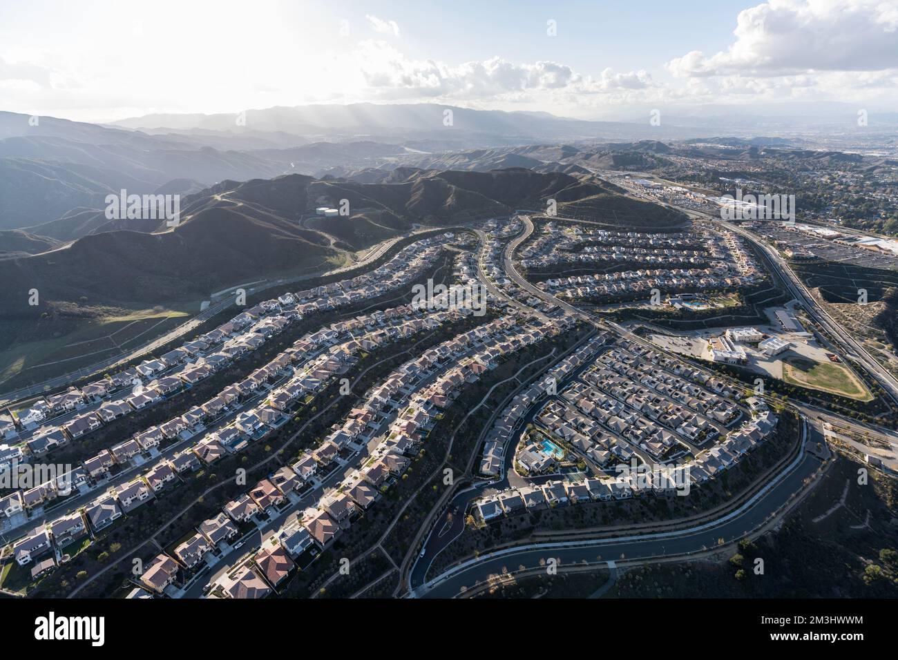 Modern housing development aerial view hi-res stock photography and ...