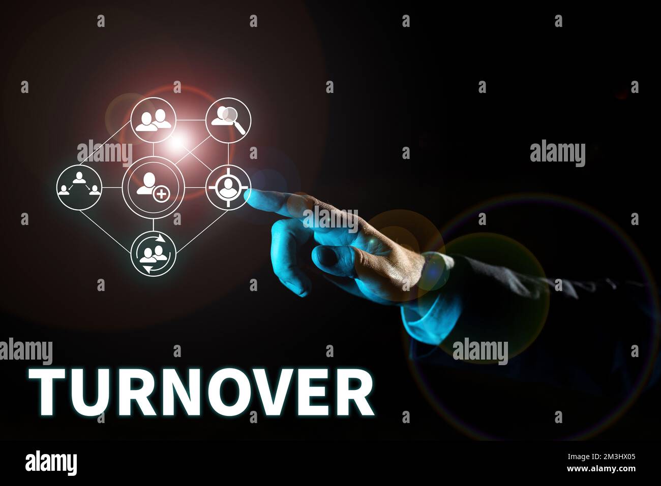 Conceptual display Turnover, Word Written on the percentage of workers ...