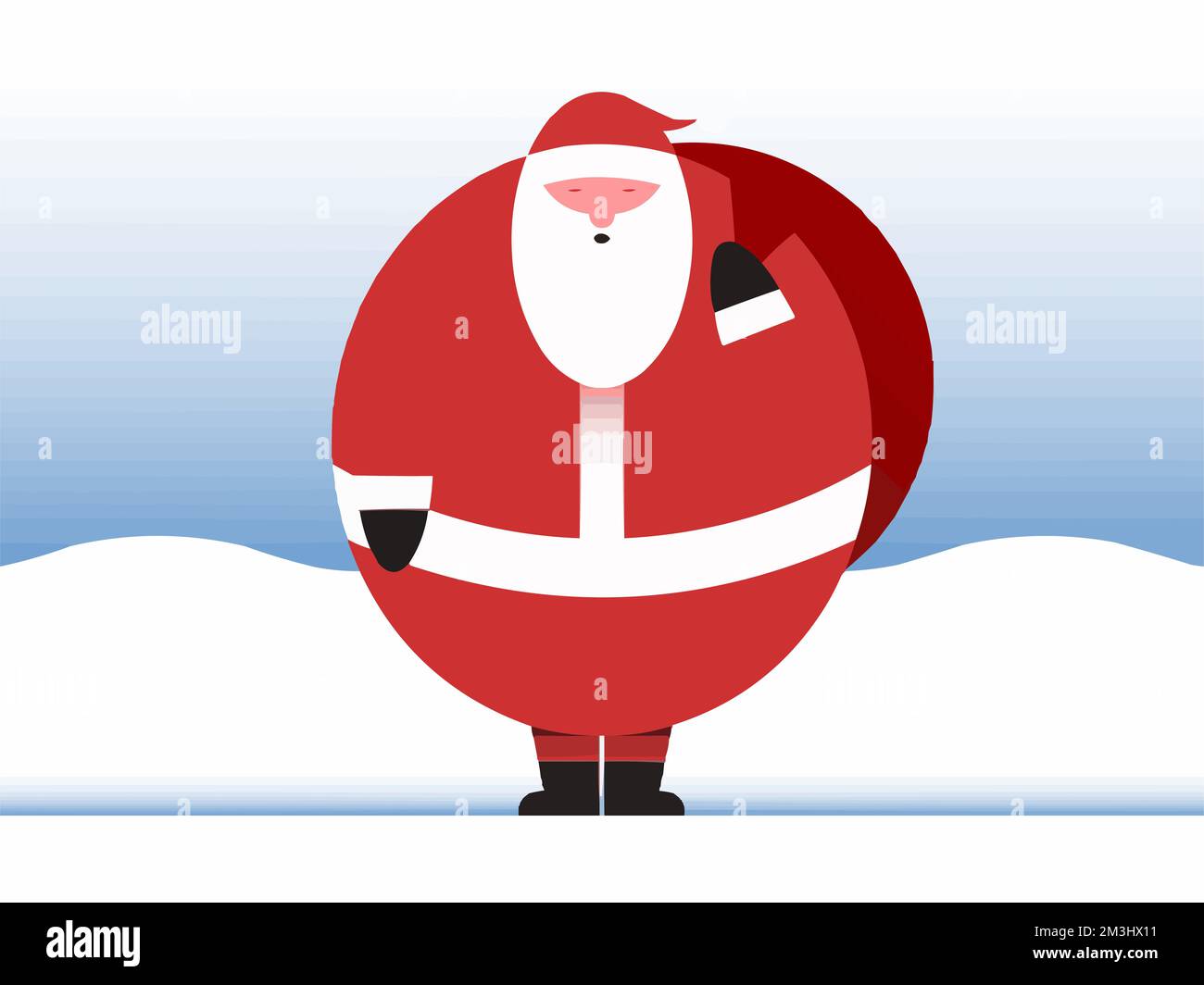 Funny Santa Claus Merry Christmas Tree Bear illustration Line art Happy ...