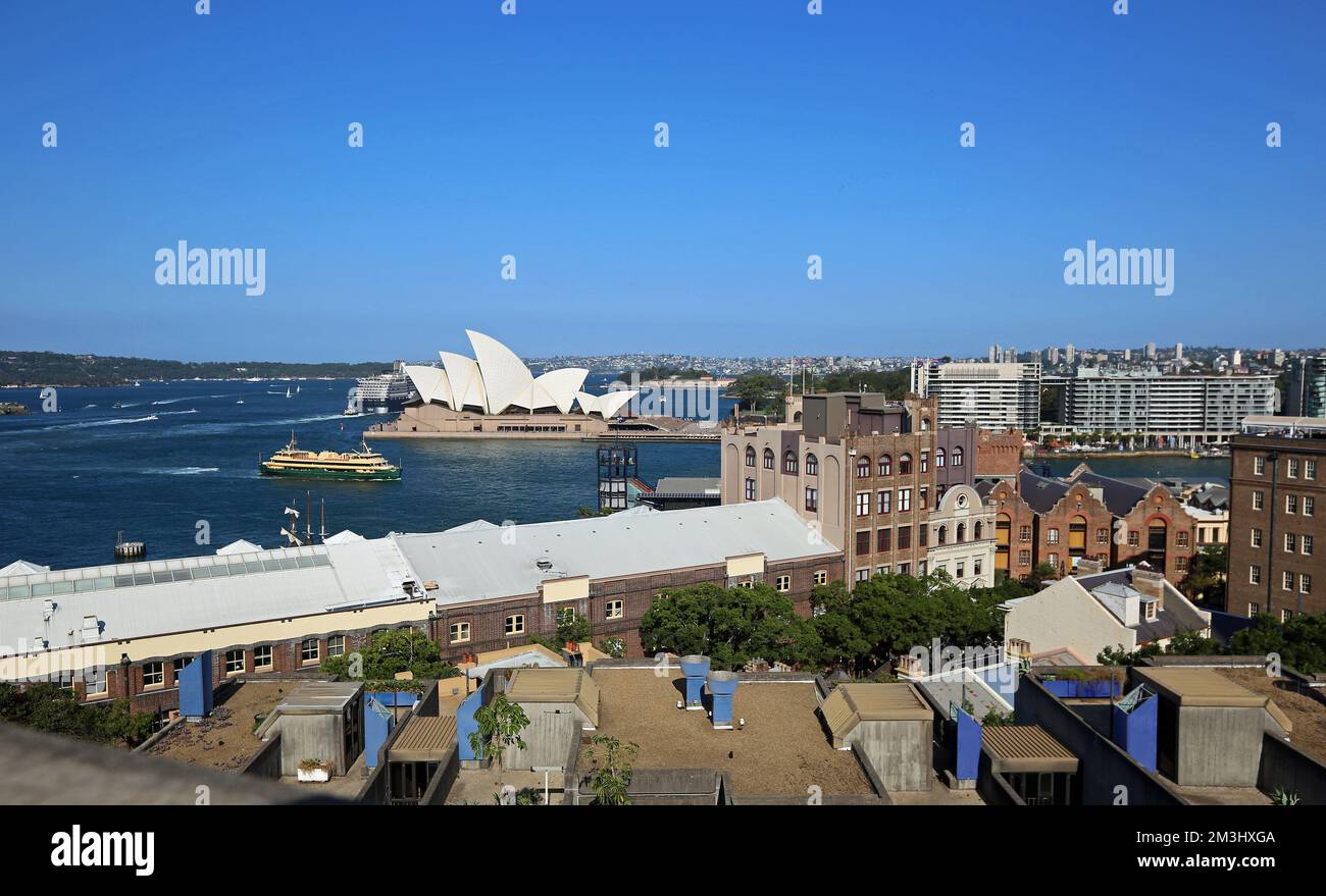Circular quay and the rocks sydney australia hi-res stock photography ...