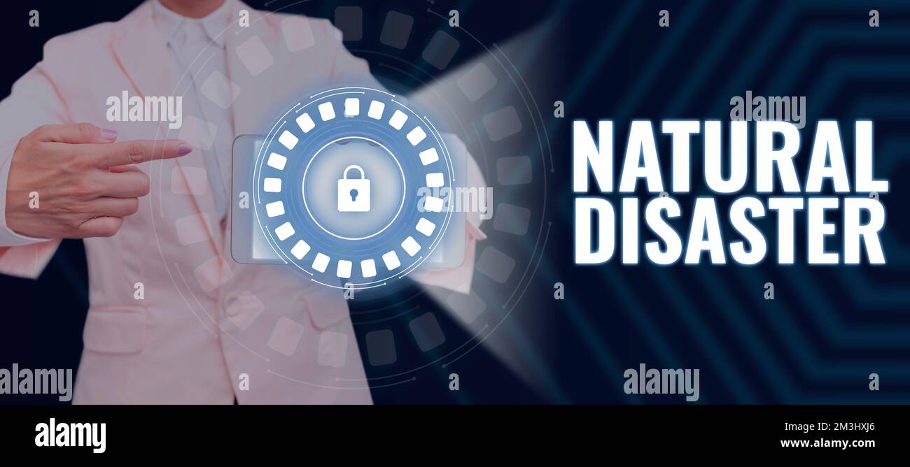 Conceptual display Natural Disaster. Business showcase occurring in the ...
