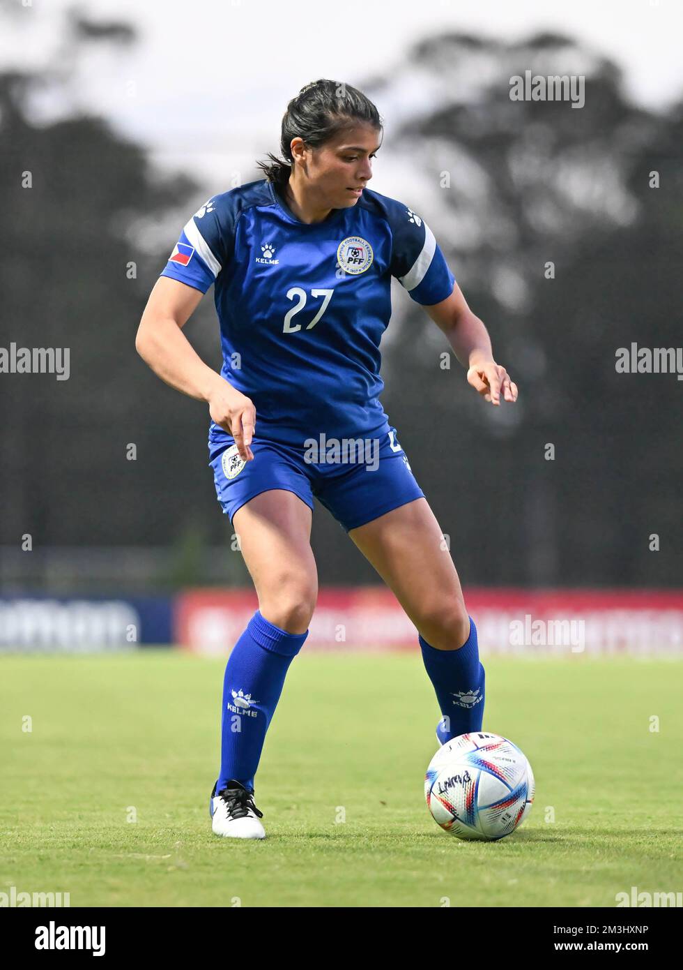 Alicia Balicoco Barker of the Philippine women's soccer team seen ...