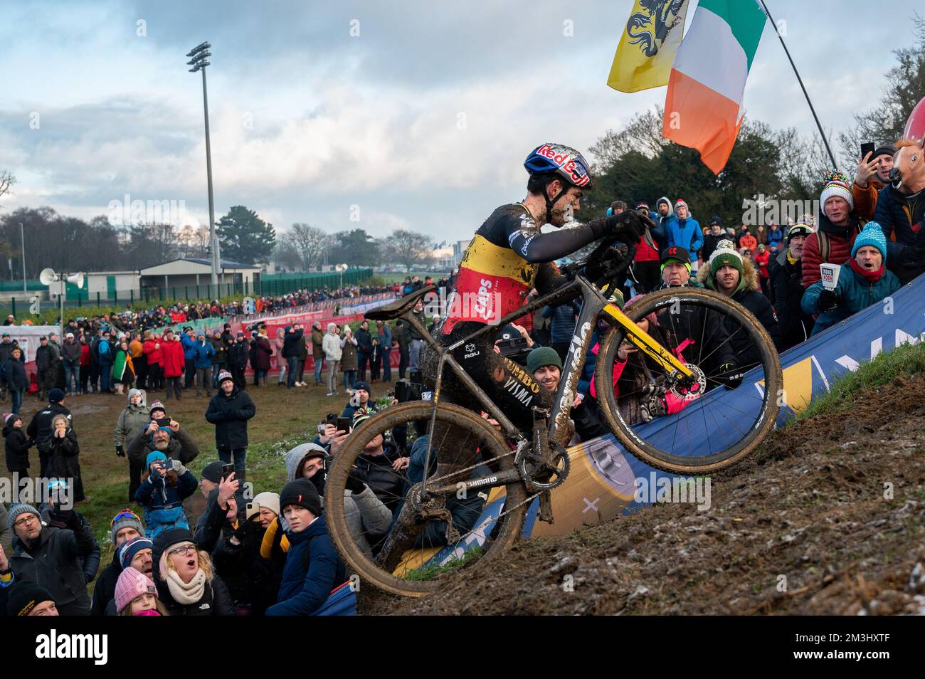 Wout van Aert in the UCI Cyclocross World Cup Dublin Stock Photo - Alamy