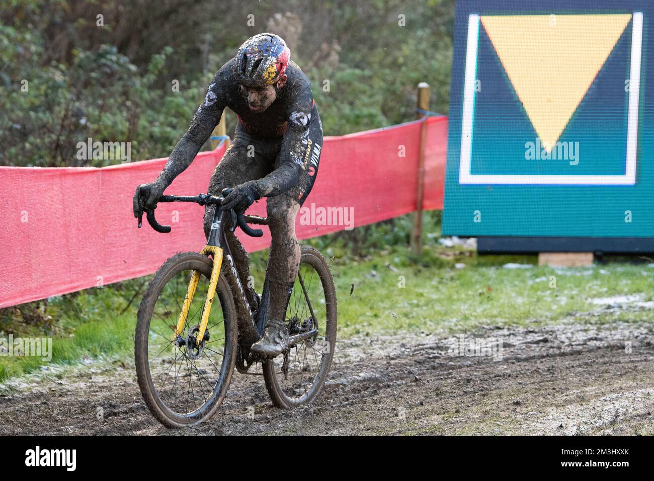 Wout van Aert in the UCI Cyclocross World Cup Dublin Stock Photo - Alamy