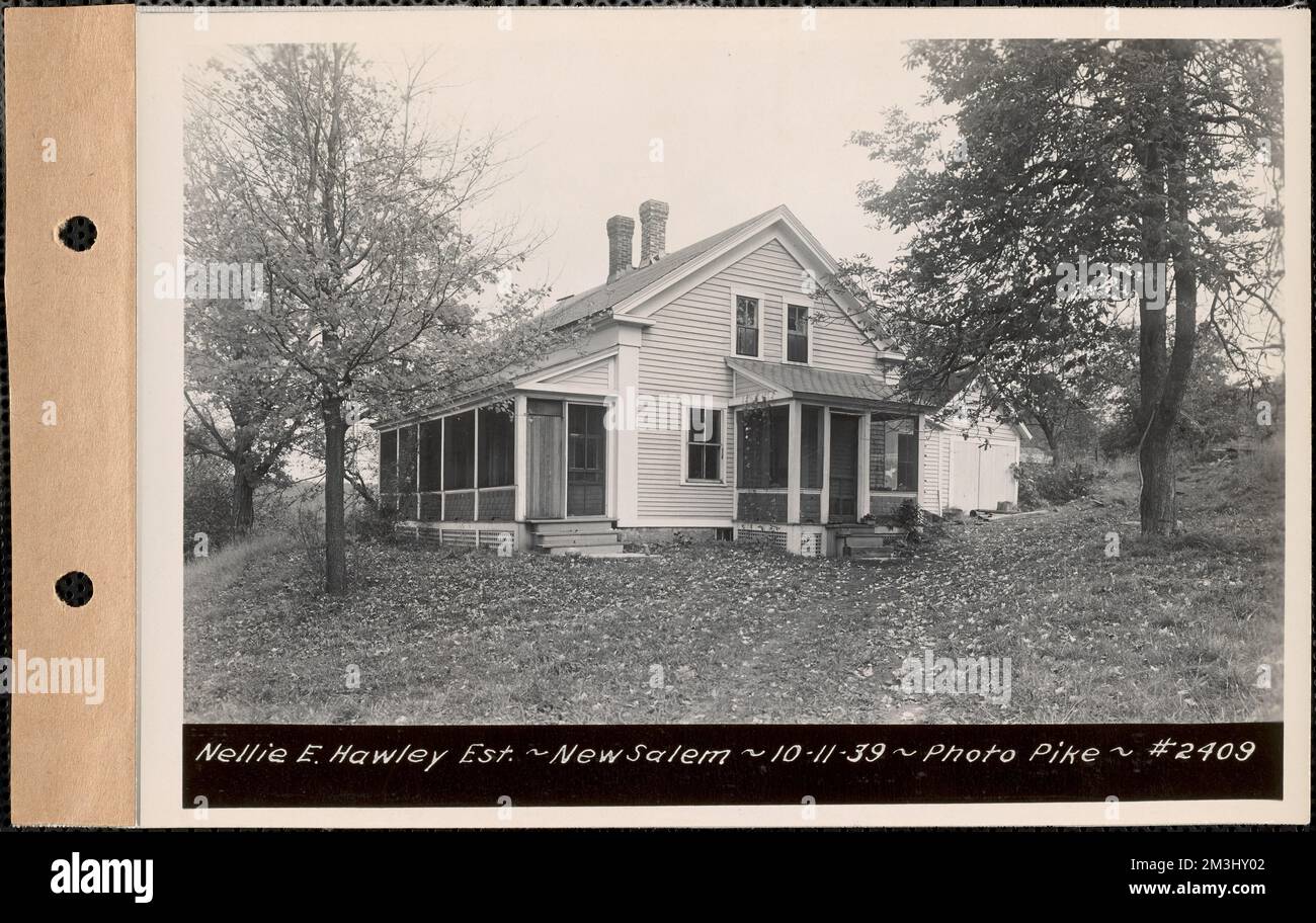 Nellie E. Hawley estate, house, New Salem, Mass., Oct. 11, 1939 ...