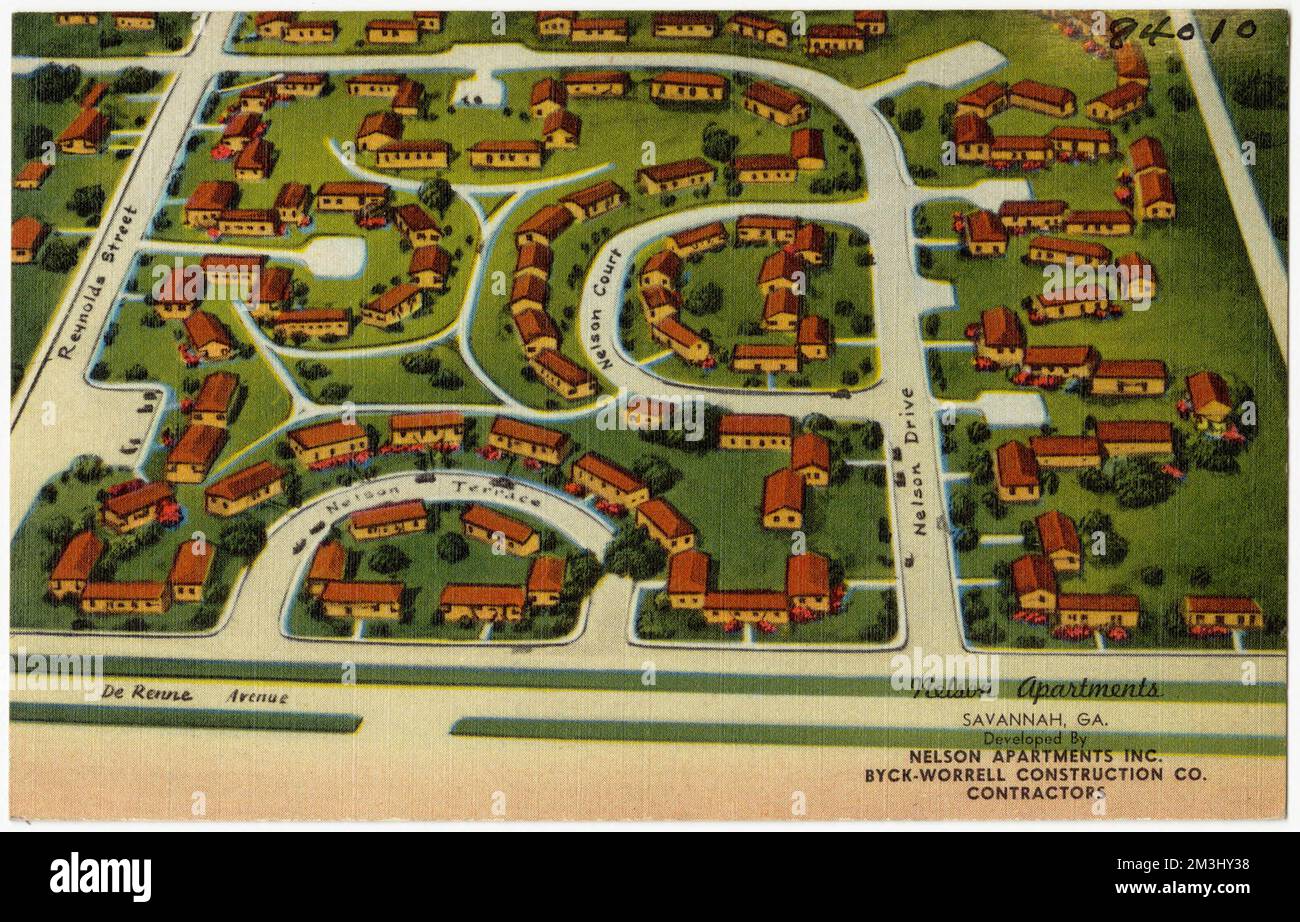 Nelson Apartments, Savannah, Ga. , Tichnor Brothers Collection ...