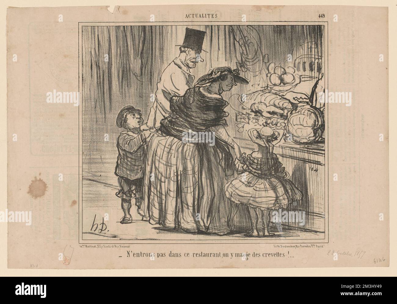 N'entrons pas dans ce restaurant.... Honoré Daumier (1808-1879 ...