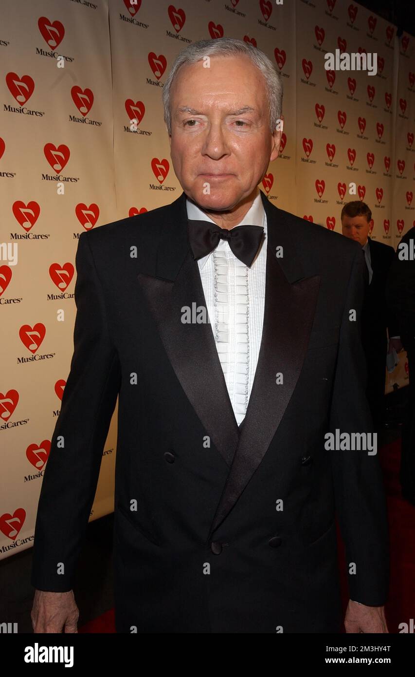 NEW YORK, NY- Feb 2003 : Orin Hatch attends the MusicCares Pre-Dinner ...