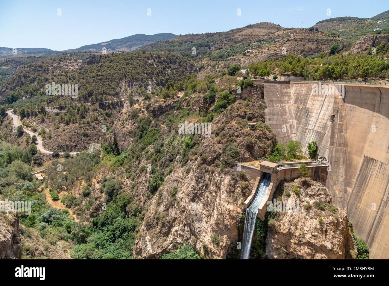 The Beznar dam in the Lecrin Valley in Andalusia, Spain Stock Photo - Alamy
