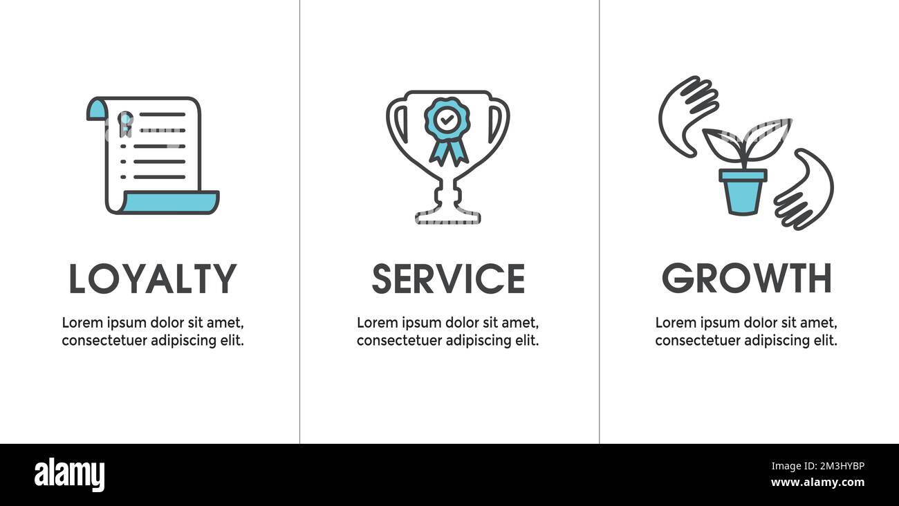Core Values or Mission with Vision Icon Set Stock Vector Image & Art ...