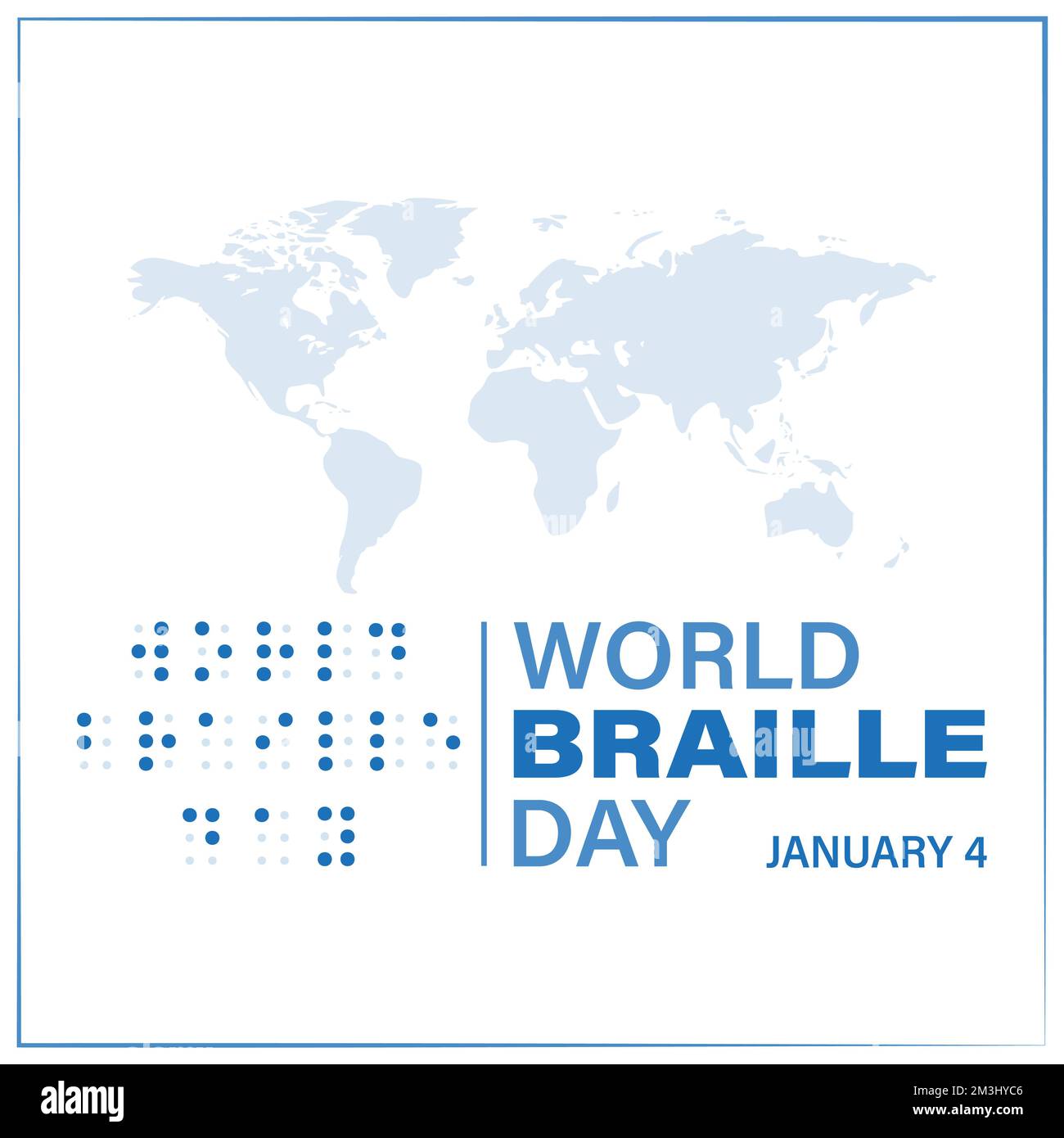 January 4th. World Braille Day. Background, poster, card, banner vector ...