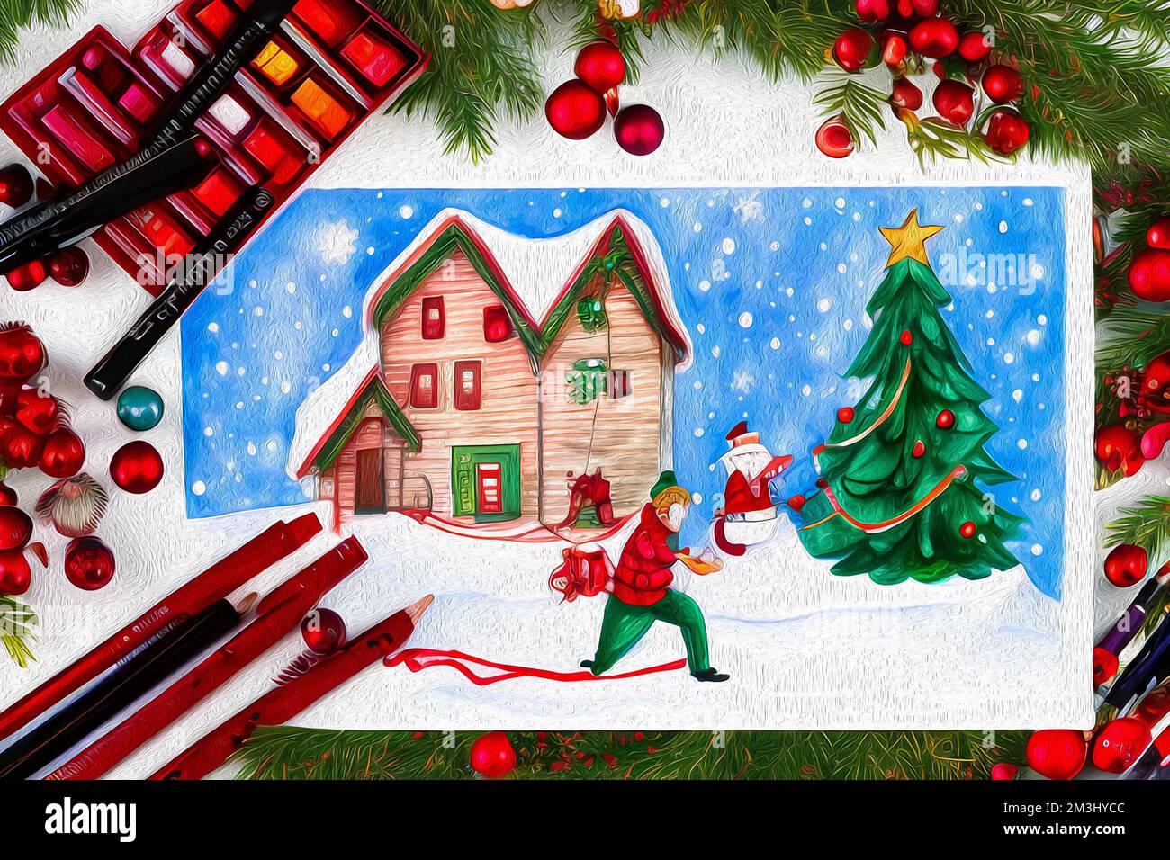 Pencil Drawings Winter And Christmas 21+ Christmas Pencil Drawings