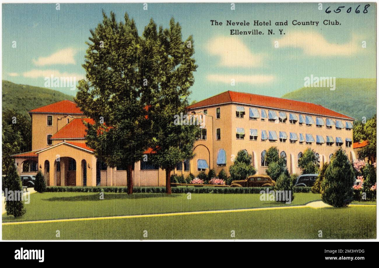 The Nevele Hotel and Country Club, Ellenville, N. Y. , Hotels, Tichnor ...