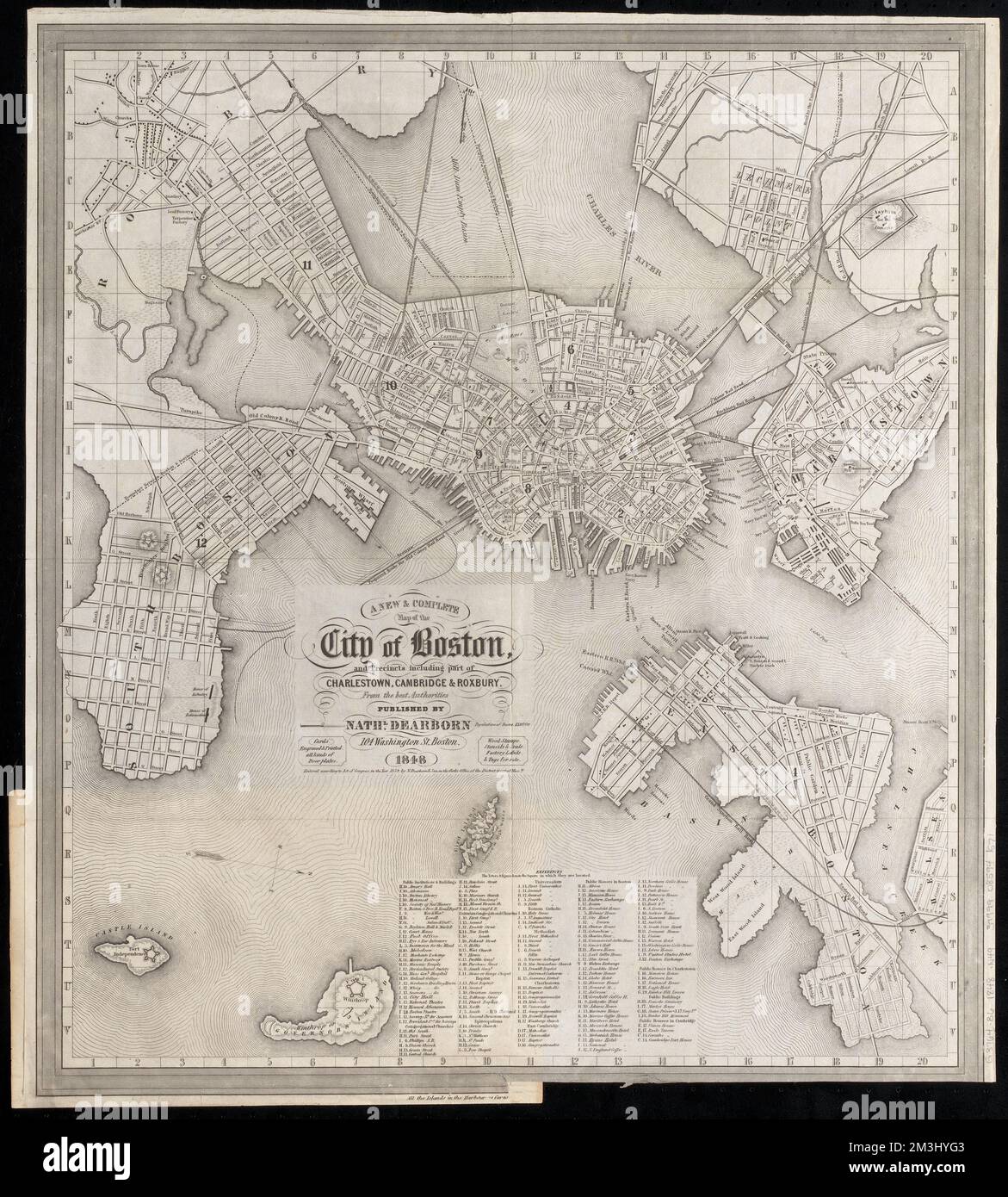 A new & complete map of the city of Boston, and precincts including ...