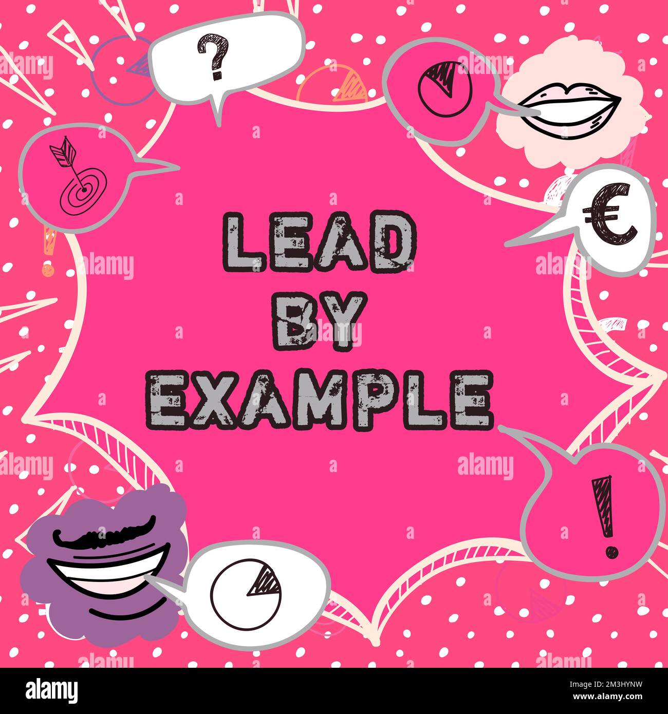 Inspiration showing sign Lead By Example. Business overview Be a mentor leader follow the rules ...