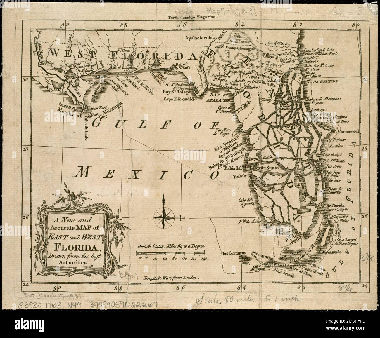 A New and accurate map of East and West Florida, drawn from the best ...